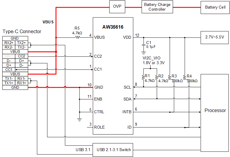 AW35616QNR | CC Logic | 艾为电子